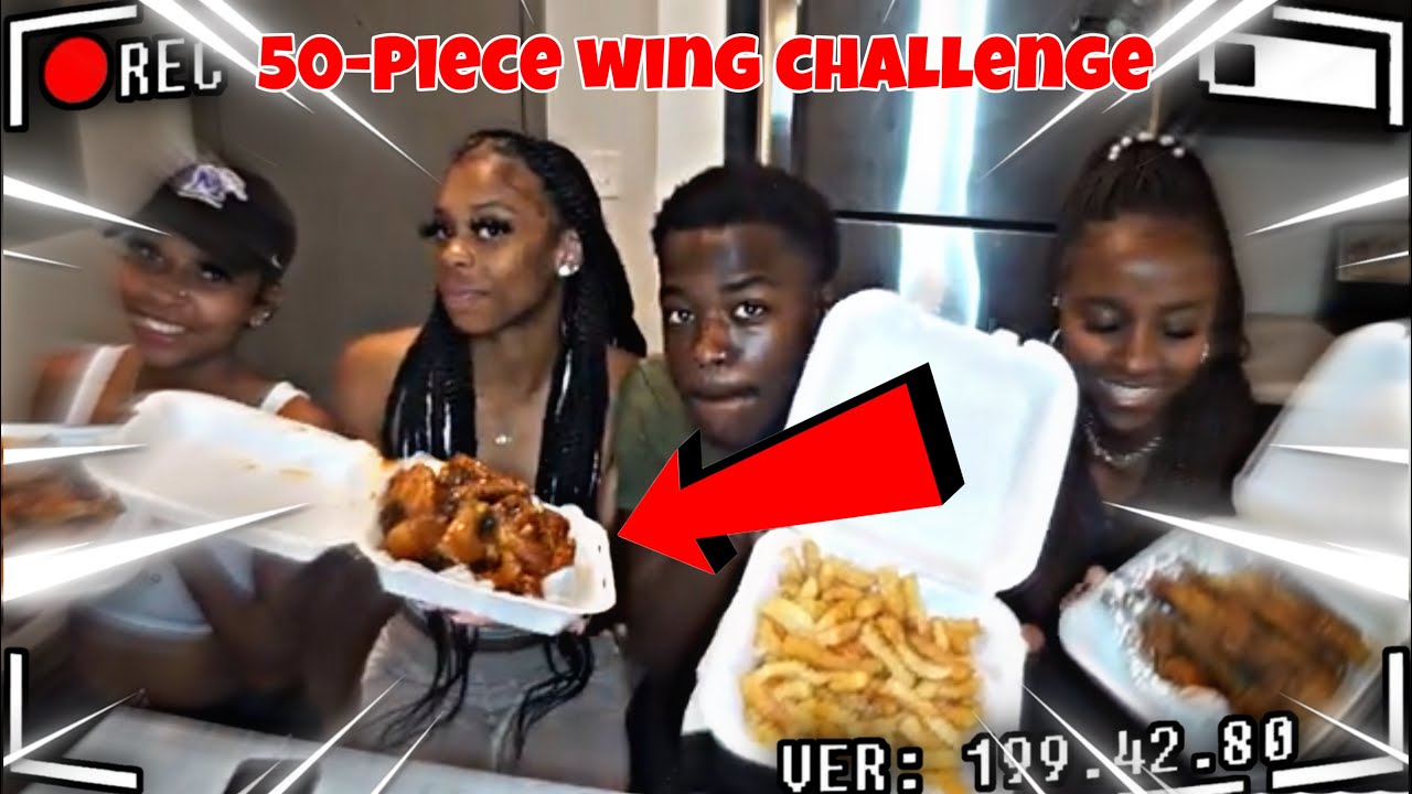 50-Piece Wing Challenge: Watch Me & My Teammates Take on the Mukbang ...