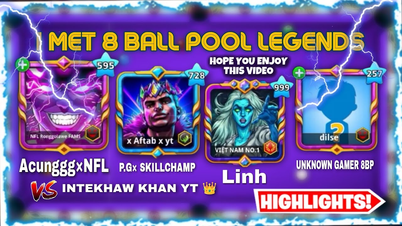 I met 8 ball pool "Legends" | Trickshots Gameplay - YouTube