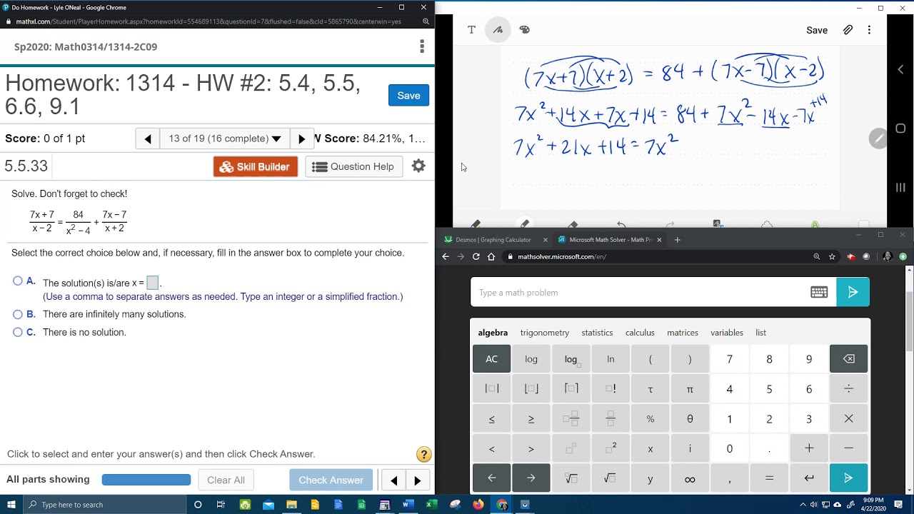 College Algebra - MyLab Math - HW#2: Question #13 - YouTube