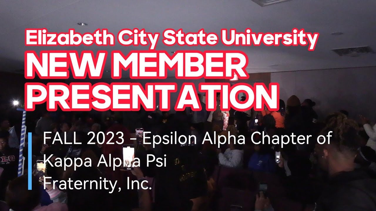 Kappa Alpha Psi Fraternity, Inc., Epsilon Alpha, Fall 2023 - YouTube