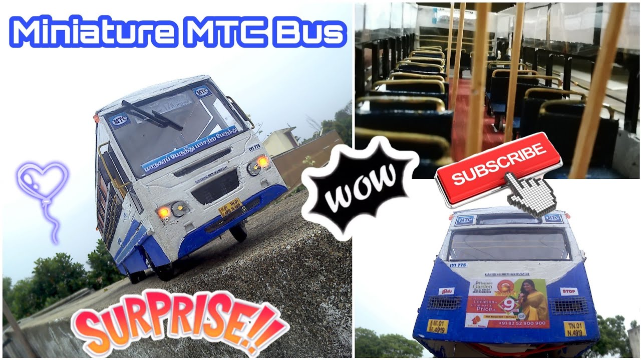Miniature MTC Bus 🤩💥| Realistic Features Added🥳 |📏🚍Scale Model Buses|⚠ ...