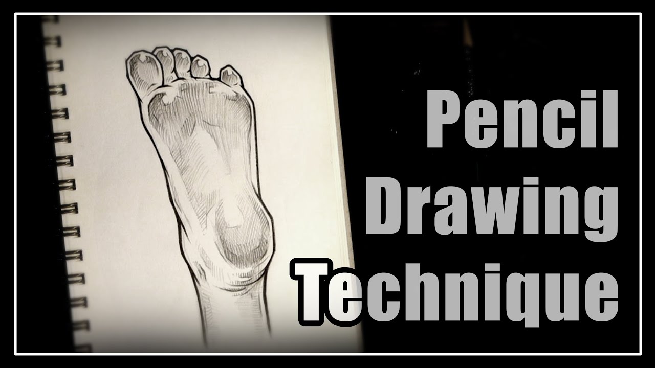 Foot Lab. / Pencil Drawing Technique. / Drawing process. - YouTube
