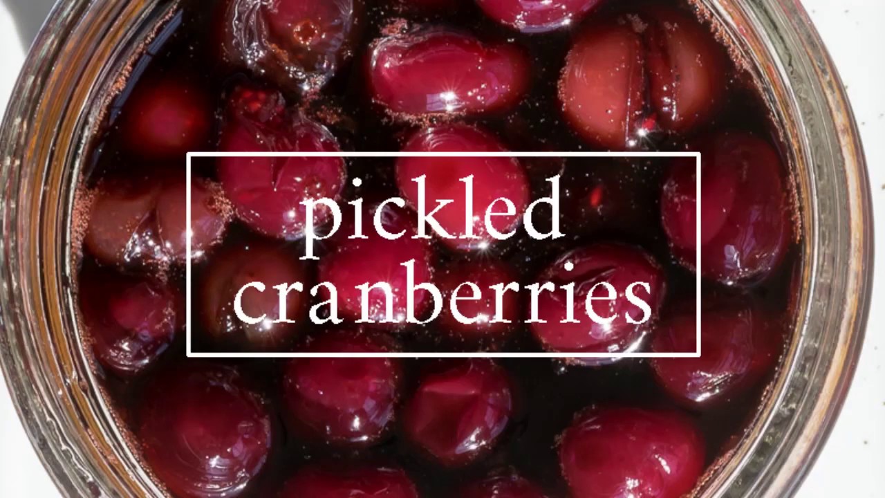 Spiced Pickled Cranberries Short Video - YouTube