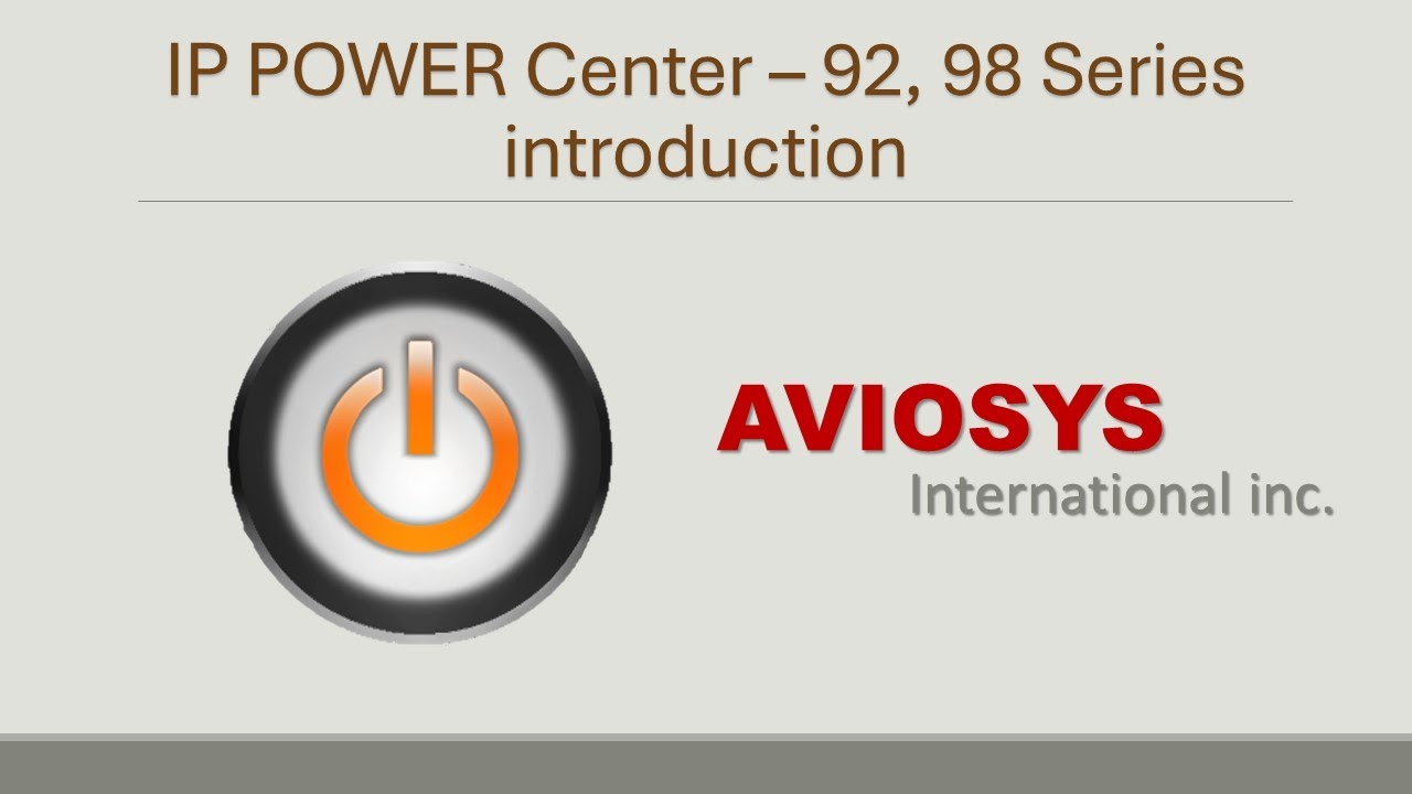 IP Power center 92,98 series introduction - YouTube
