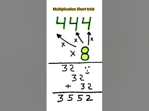 Multiplication trick #multiplication #mathtricks #vedicmaths #shorts #viral #trending # ...