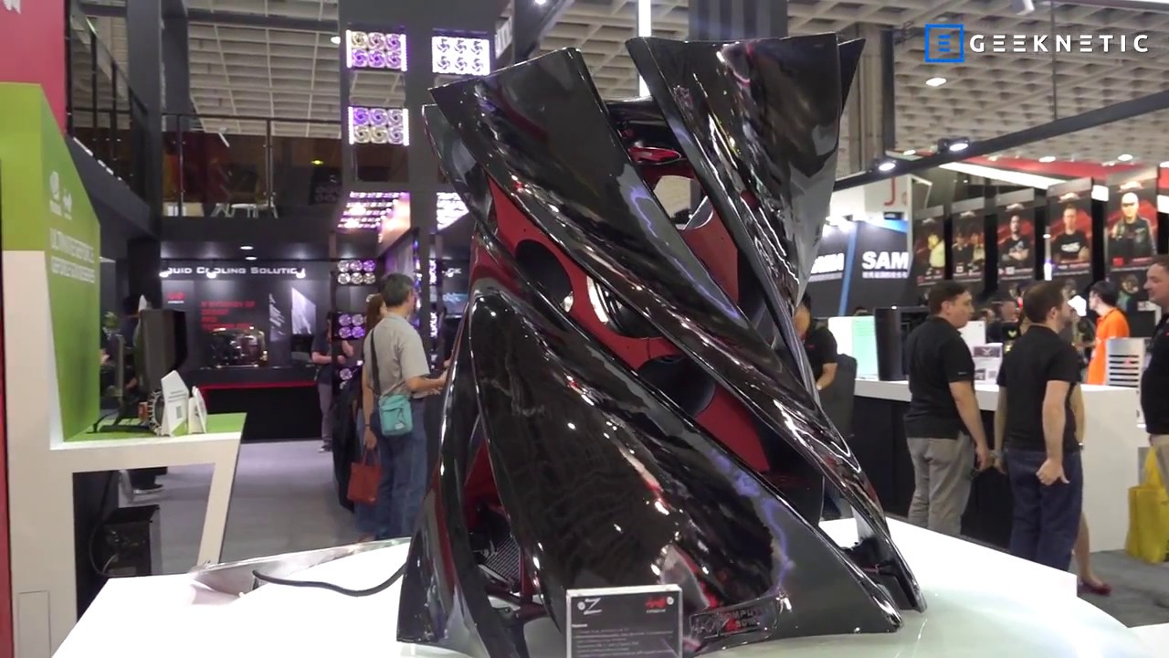 InWin Z-Tower una obra de arte donde montar un PC - COMPUTEX 2018 - YouTube