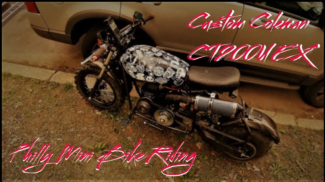 Mini Bike Riding (Philly) Custom Coleman CT200U EX - YouTube