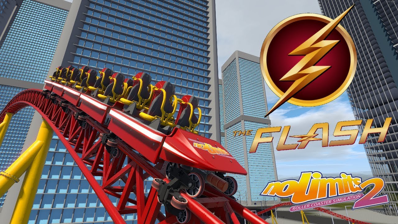 "The Flash" (Intamin Hydraulic Launch Coaster) | NoLimits 2 - YouTube