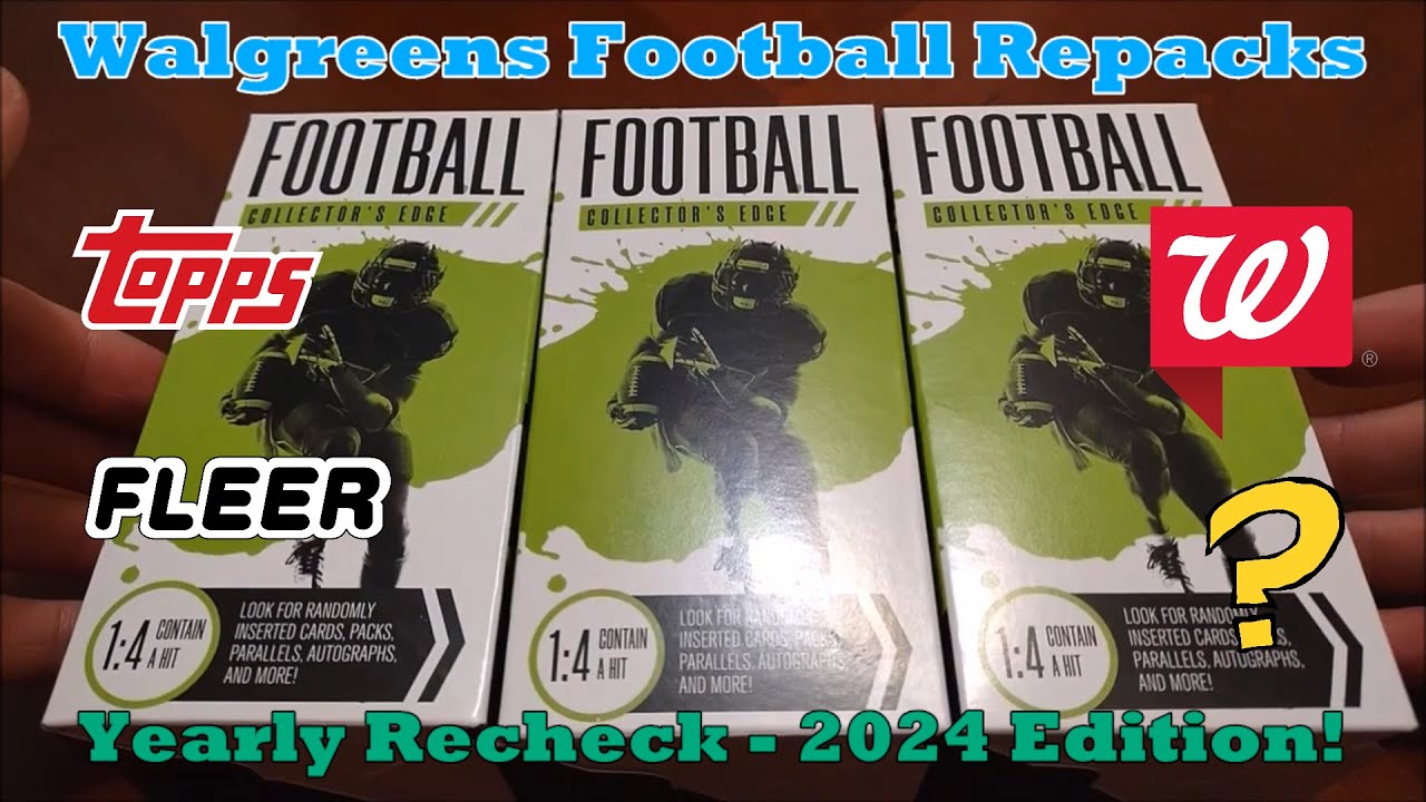 2024 Annual Walgreen's Repacks Recheck - Football Edition - YouTube