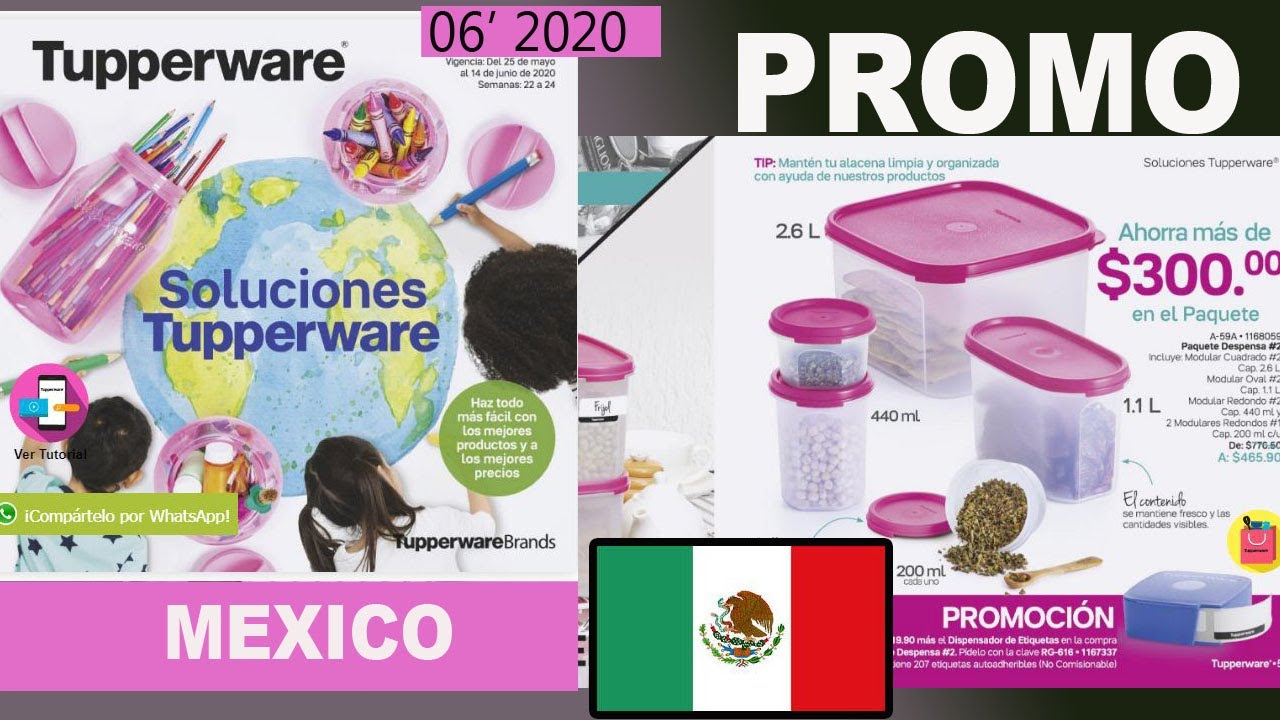 Tupperware MEXICO | 06' 2020 Tupper Tips 08 | Junio promo - YouTube