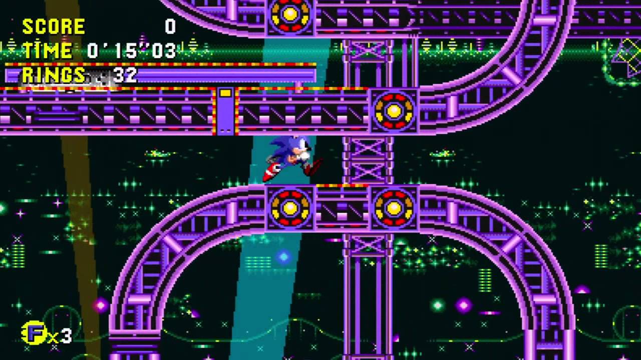 Sonic CD (XBLA) - Stardust Speedway: Zone 1: Good Future Playthrough ...