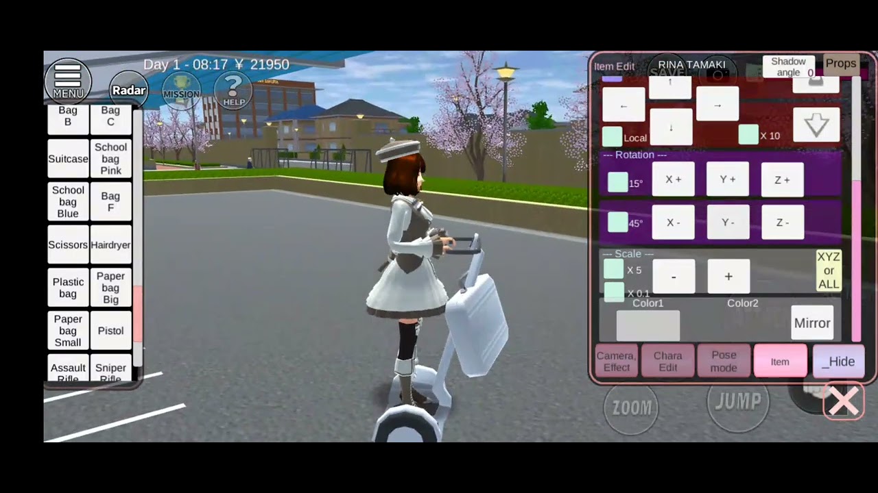 Ini cara membuat koper berjalan di sakura - YouTube