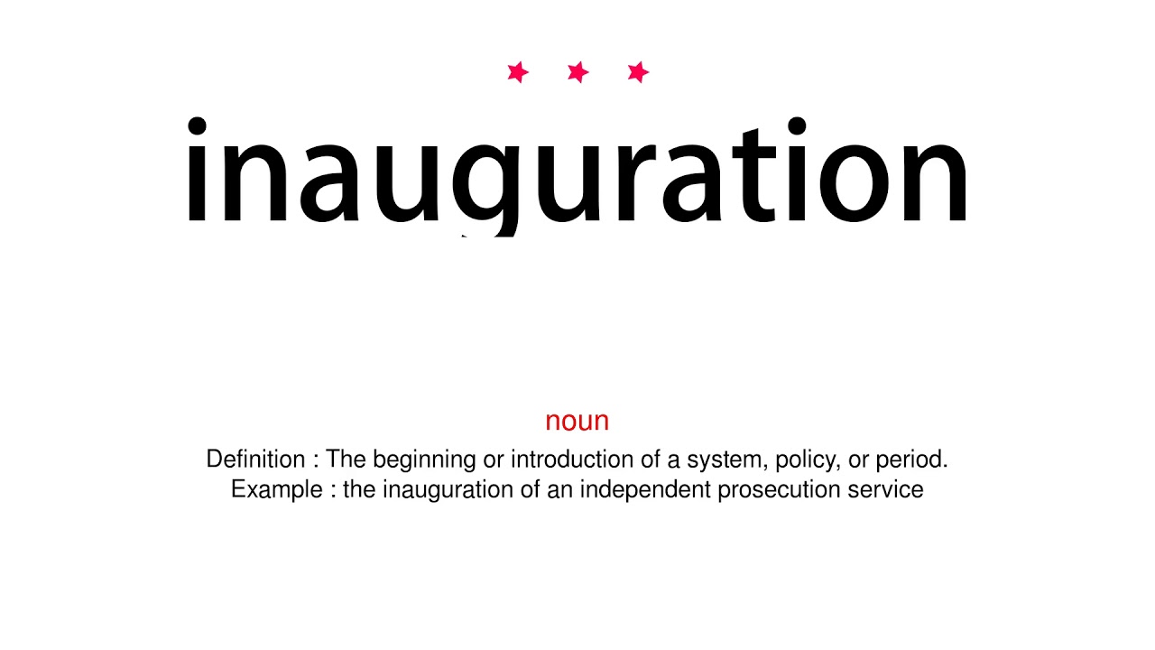 How to pronounce inauguration - Vocab Today - YouTube