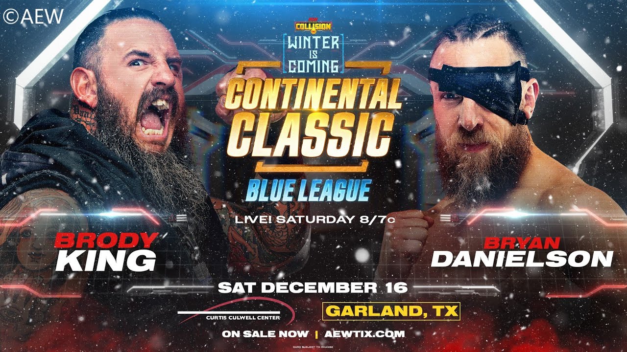 Bryan Danielson vs Brody King / Continental Classic Blue League Match ...