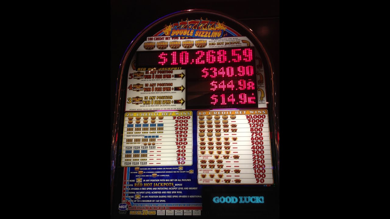 Double Sizzling Sevens Slot Machine Free Spin Bonus - YouTube