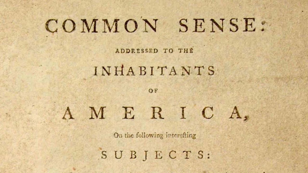 Common Sense, by Thomas Paine - Reading of Text - YouTube