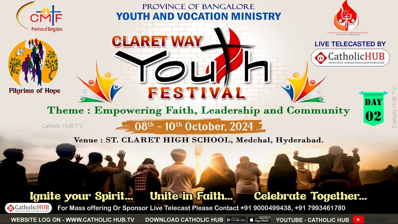 LIVE CLARET WAY YOUTH FESTIVAL | DAY-02 | ST. CLARET HIGH SCHOOL ...