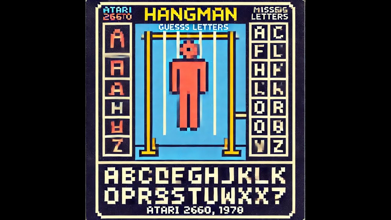 Day 24 Hangman (Atari 2600) - YouTube