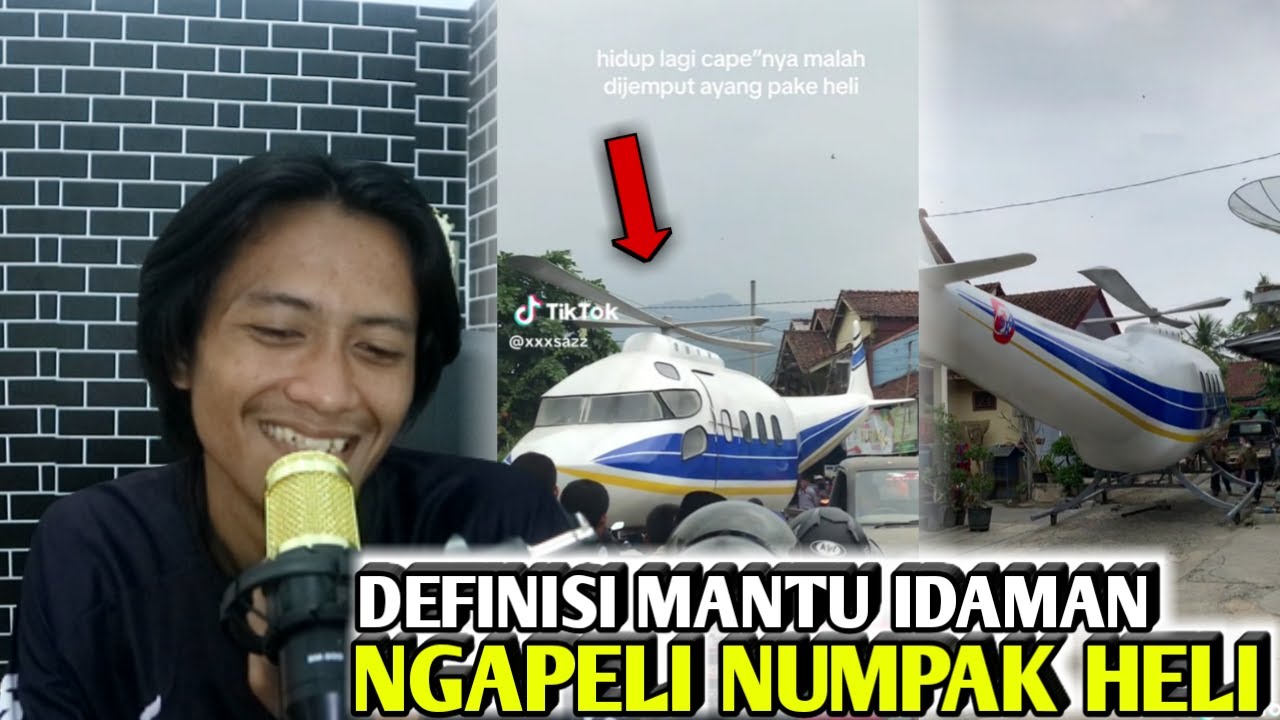 NGAPELI NUMPAK HELI REACTION TIKTOK LUCU - YouTube