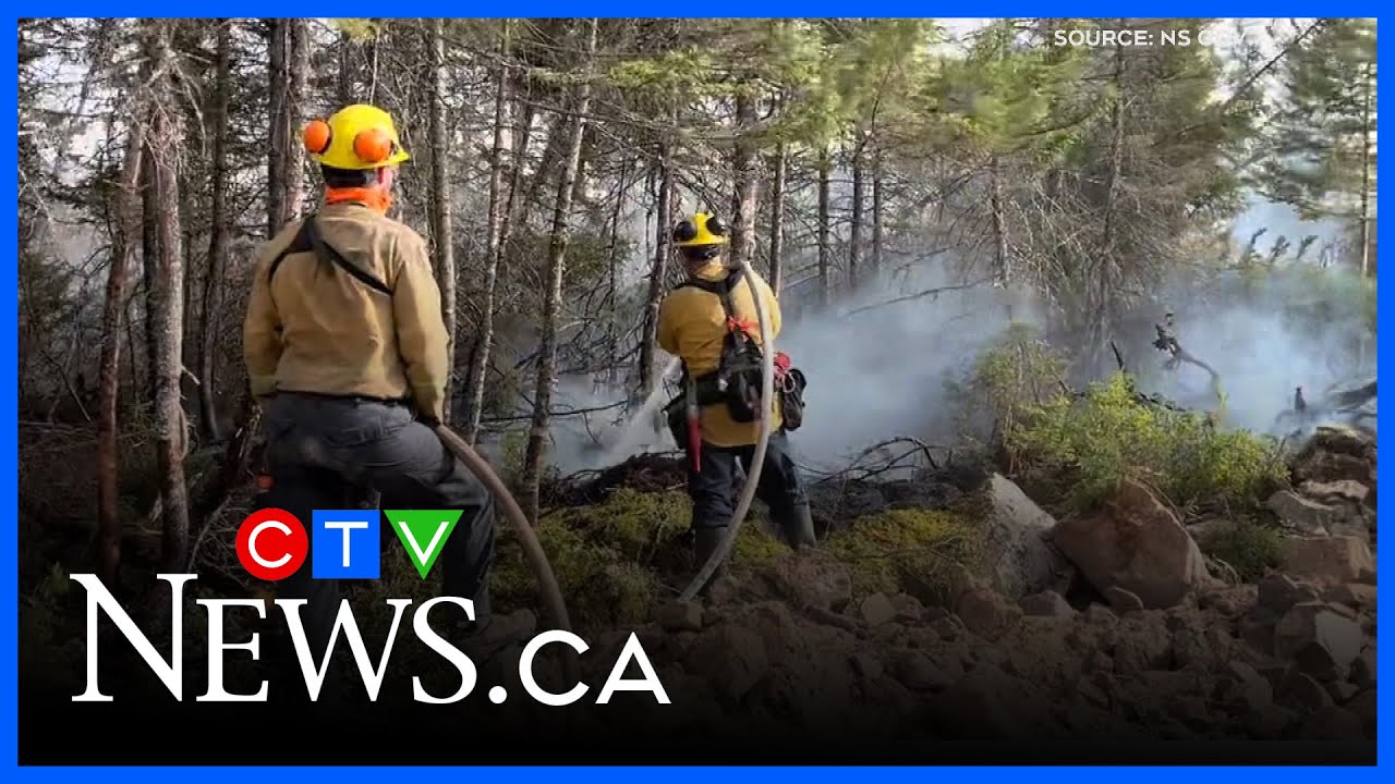 N.S. wildfire now at 245 hectares - YouTube