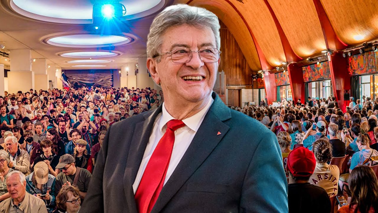 Meeting pour la 6e République et la Paix avec Jean-Luc Mélenchon, Alma Dufour et Maxime Da Silva ...