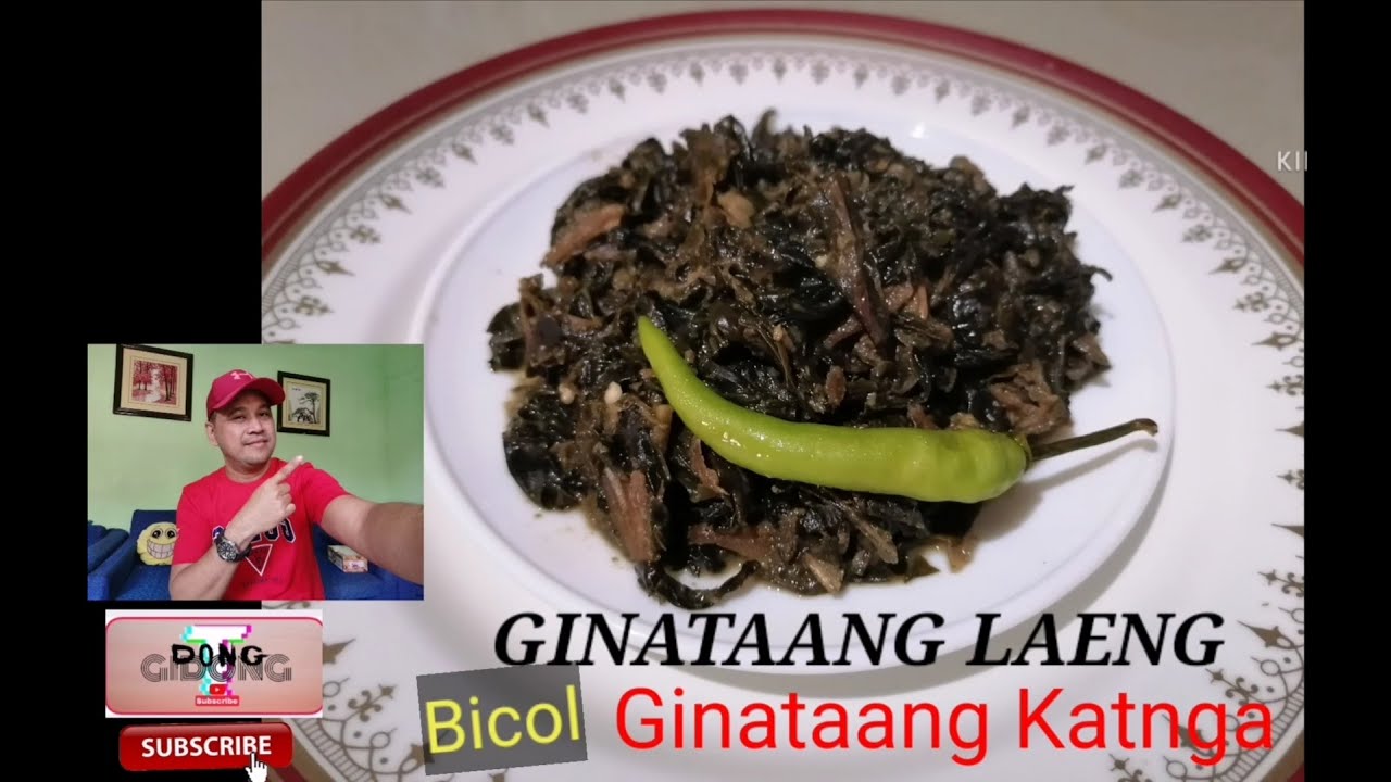 GINATAANG LAENG O KATNGA (bicol style) || How to cook Bicol style dried ...