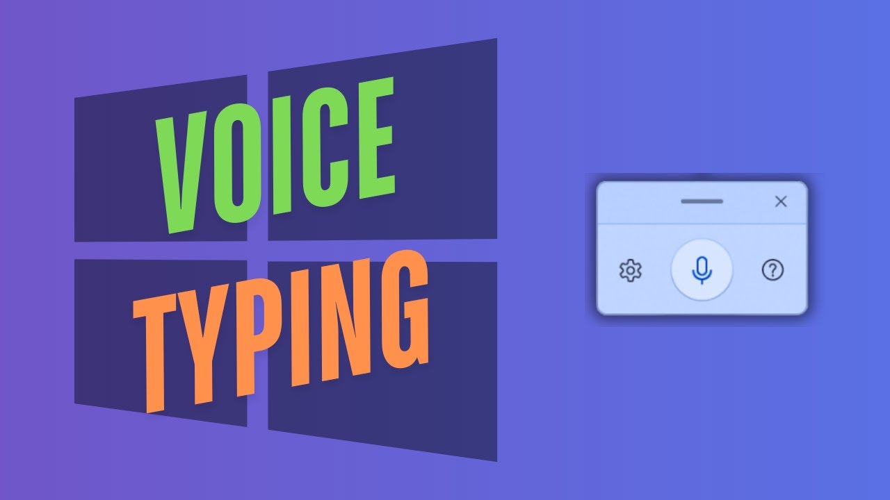 Voice Typing in Windows 11 - Voice to Text Speech Recognition - YouTube