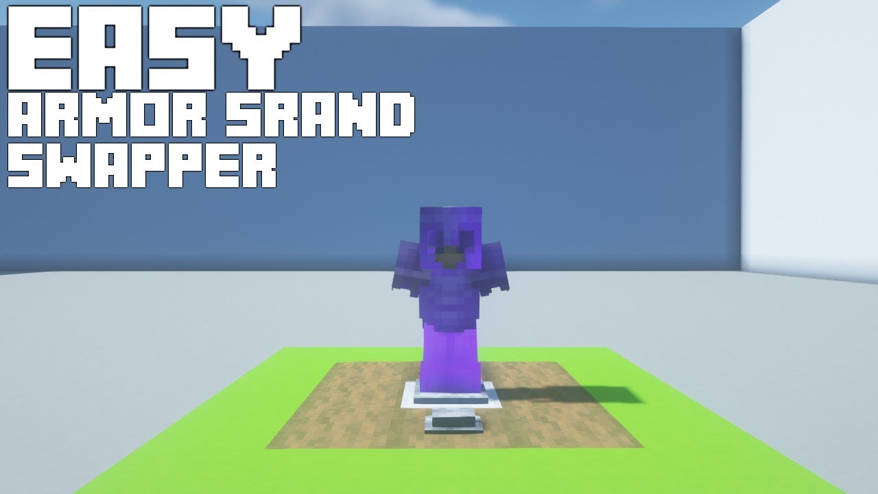 Easy armor stand swapper 1 18+[Redstone Tutorial] - YouTube