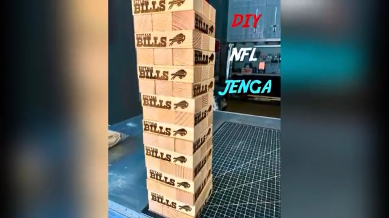 DIY NFL Laser Jenga Game - YouTube