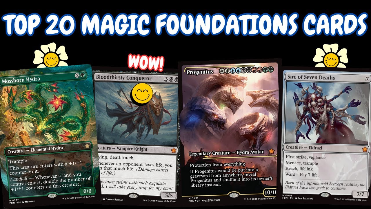 Top 20 BEST New Cards in Magic Foundations - YouTube