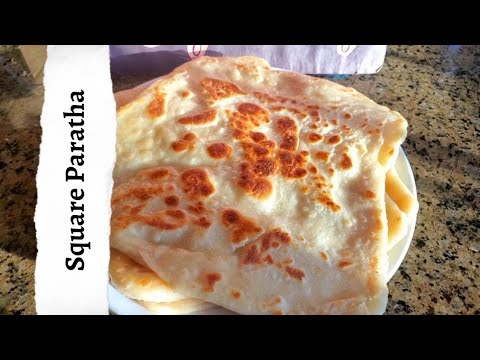 Parathas in square shape, so easy and delicious. - YouTube