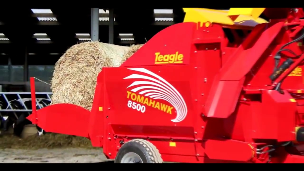Teagle Tomahawk 8100 & 8500 & 1010 strohakselen of verdelen Vomach - YouTube