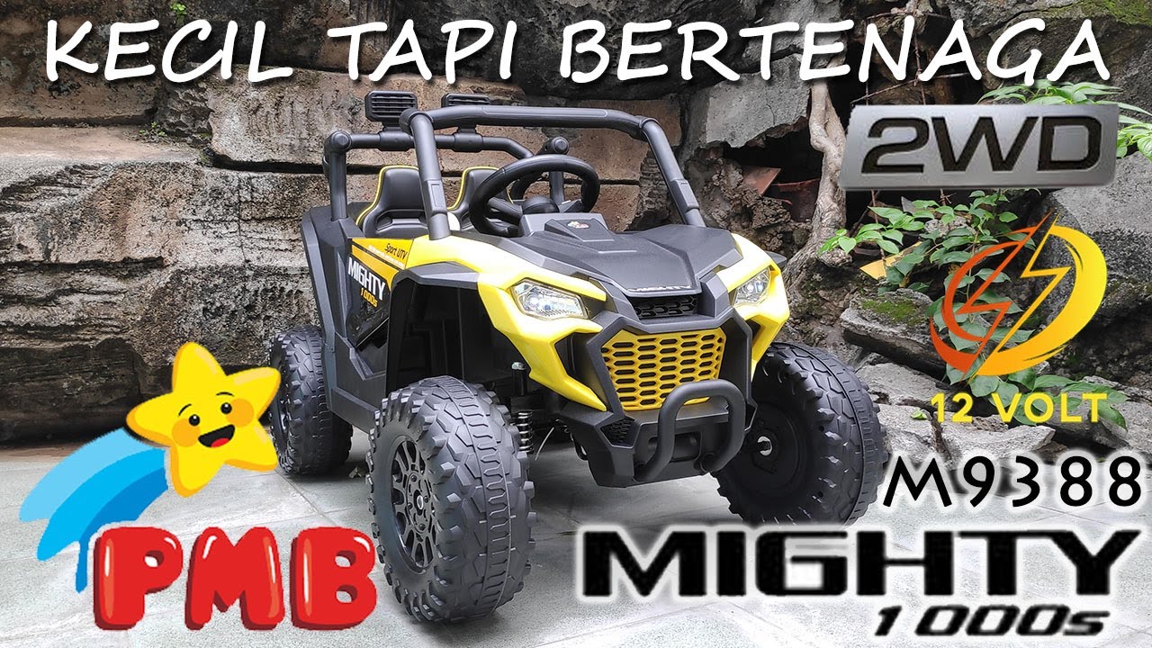 REVIEW MAINAN MOBIL AKI ANAK PMB TOYS M9388 MIGHTY 1000S | KECIL TAPI ...