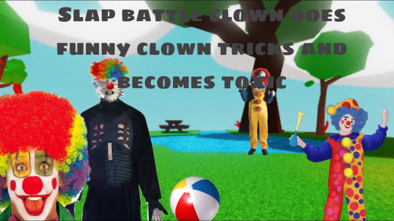 Funny slap battles clown does some funny tricks - YouTube