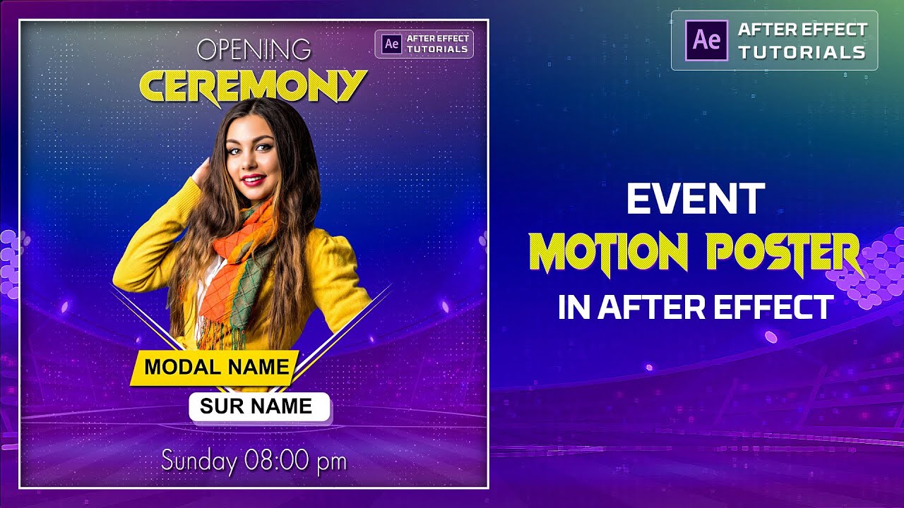 Event Motion Flyer in After Effects tutorials | Event Motion Flyer ...