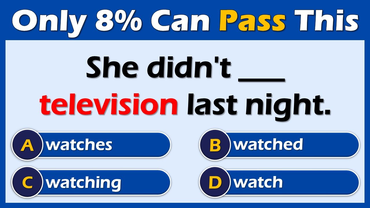 Past Simple Quiz | Test And Quiz Institution - YouTube