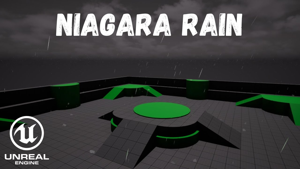 Unreal Engine 5.6 Open World - Rain Particle with Splashes | Niagara FX System Tutorial - YouTube