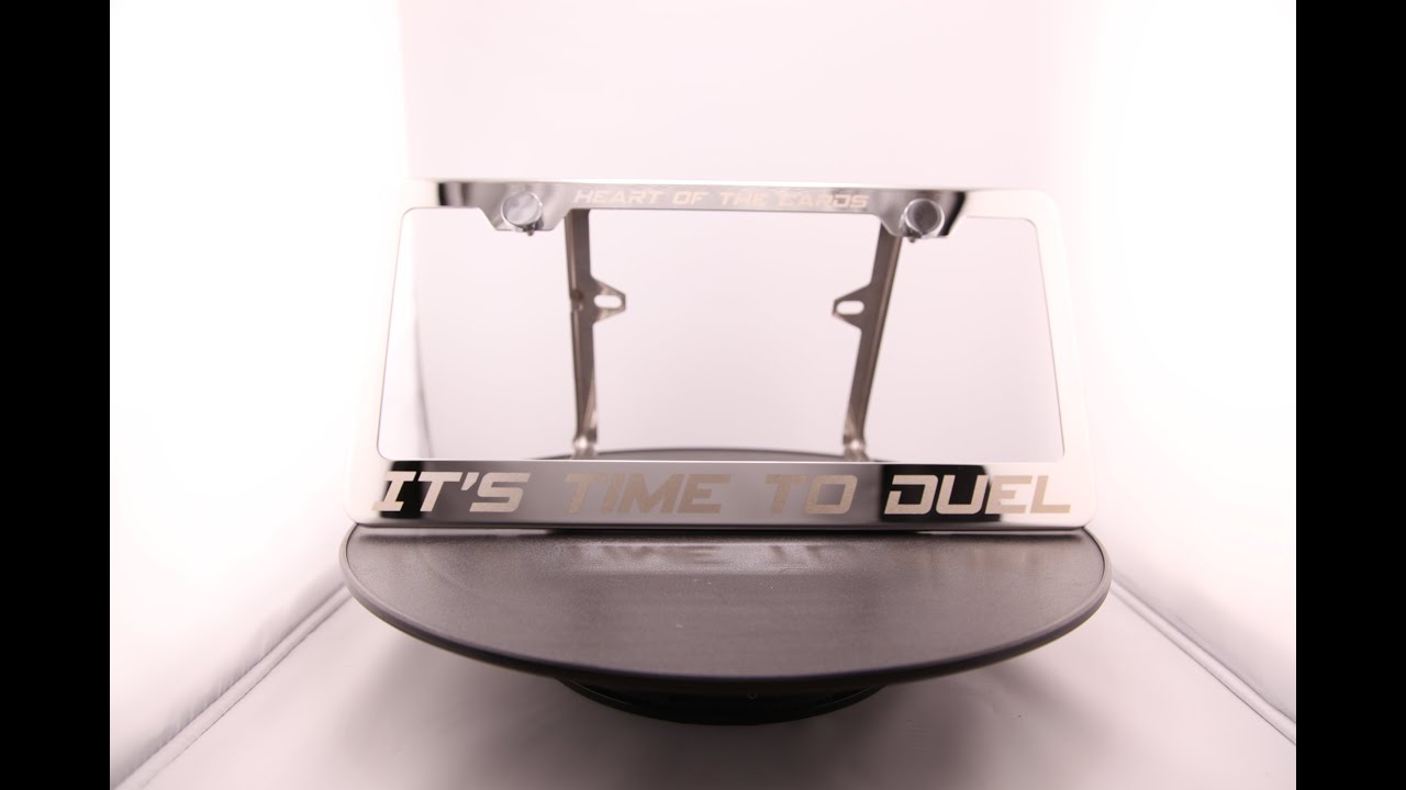 “It’s Time to Duel” License Plate Frame – Chrome Finish - YouTube