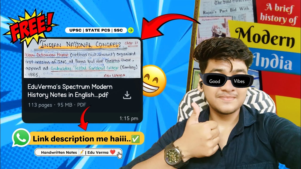 FREE Spectrum Modern History Notes PDF for UPSC & State PCS | Edu Verma ...