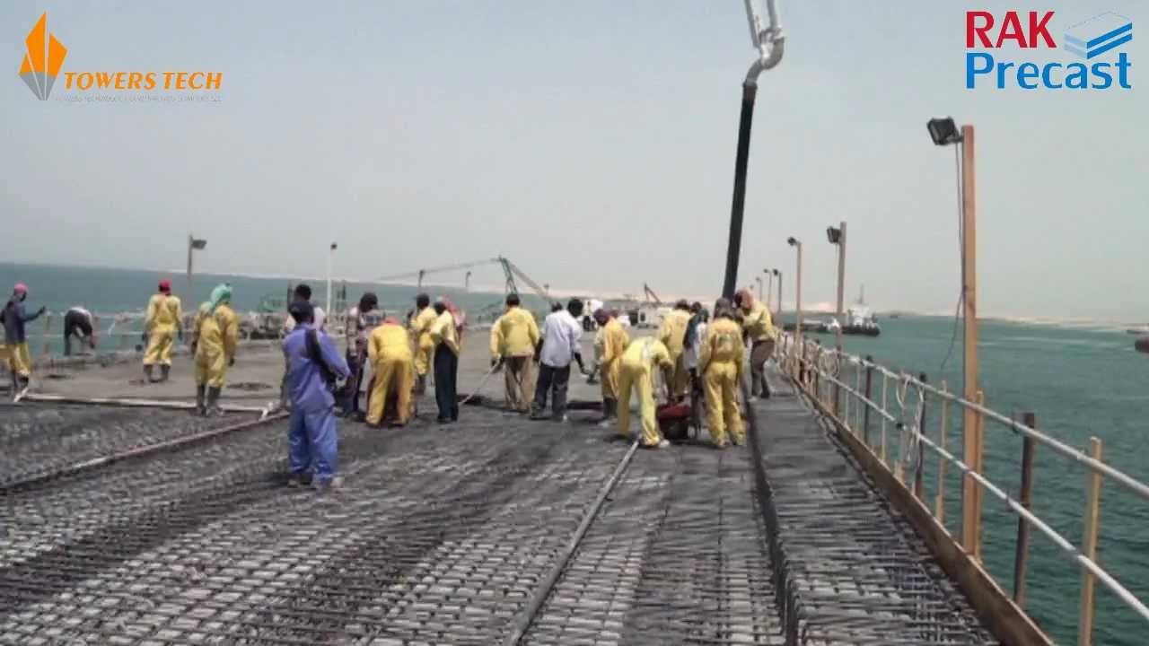 Rak precast Works ( Offshore Bridges ) RAK , UAE - YouTube
