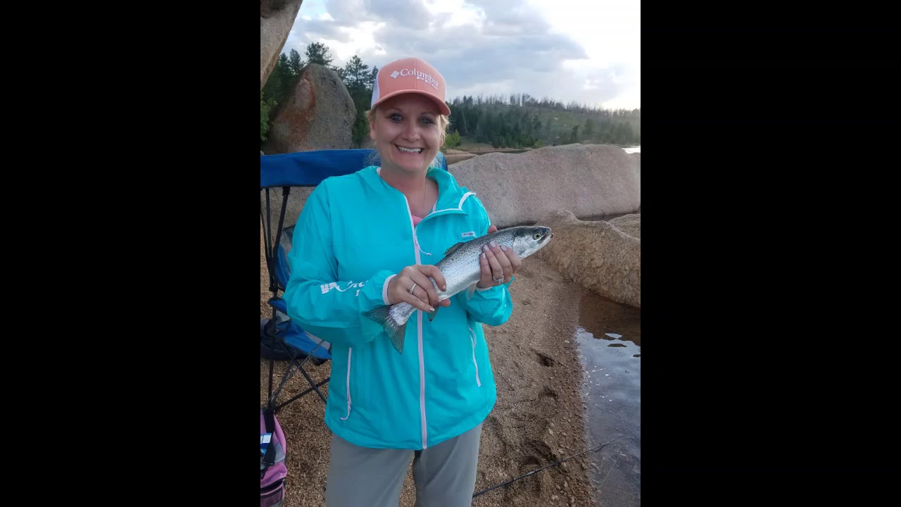2019 Rampart Reservoir Trout Fishing with a Bobber and Worms - YouTube