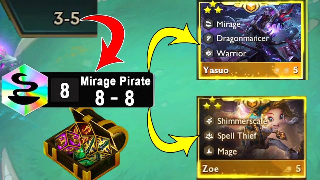 " NON-STOP ITEMS AND GOLD " 8 Mirage - Pirate At Stage 3-5 | 3 Star ...