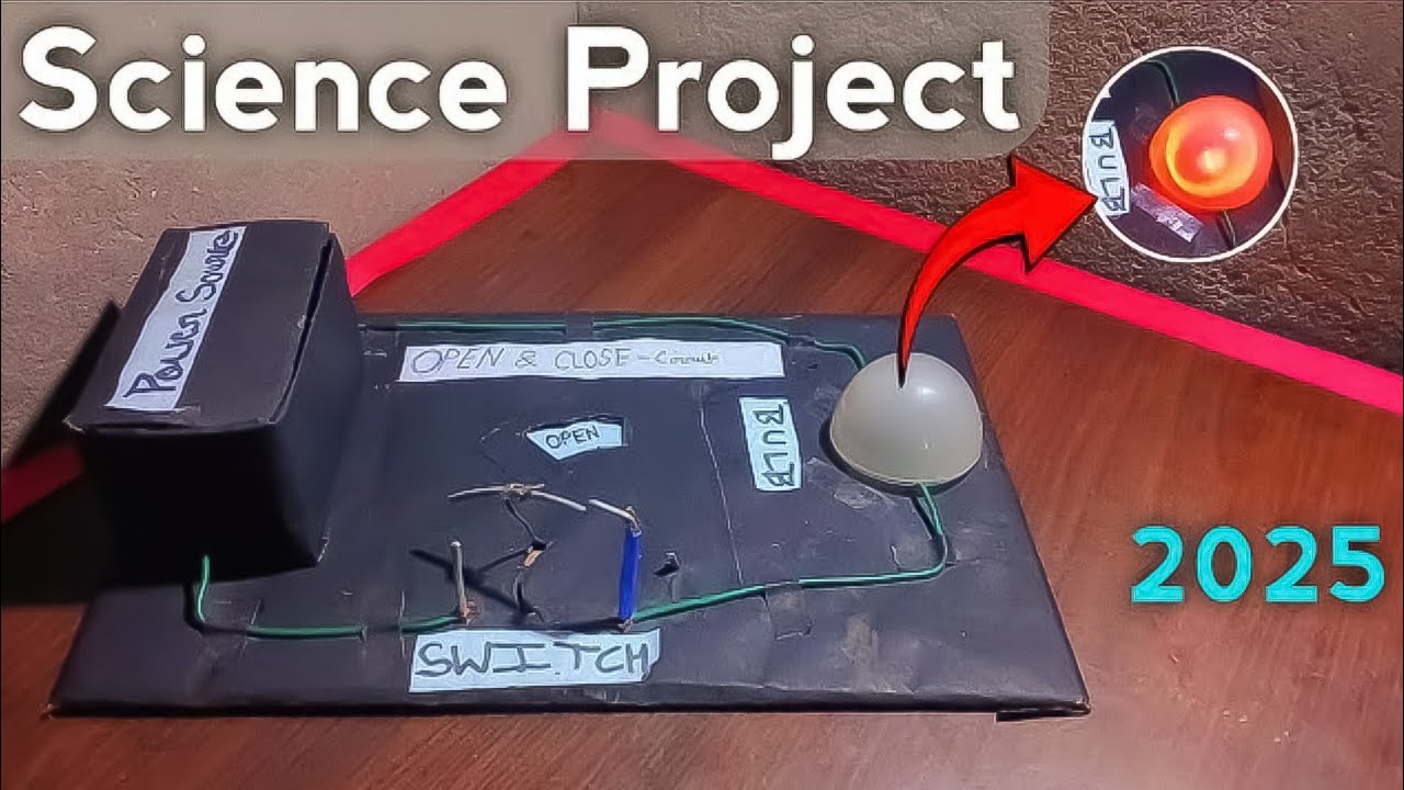 How to make open and closed circuit. Science project working model ...