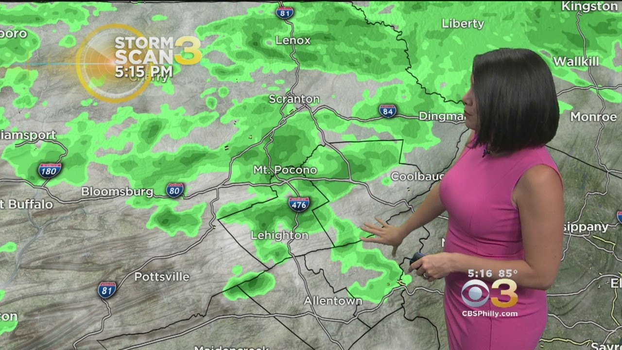 Wednesday Evening Weather Forecast: Rain, Heavy At Times & A T-Storm ...