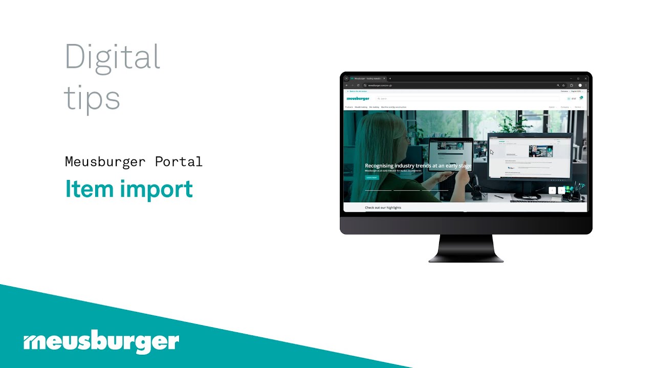 Meusburger – Item import - YouTube