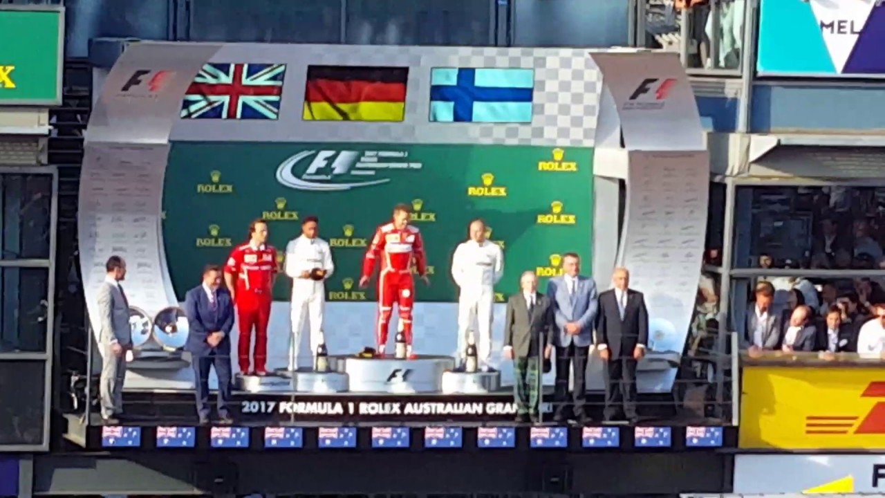2017 Australian Grand Prix trophy presentation - YouTube