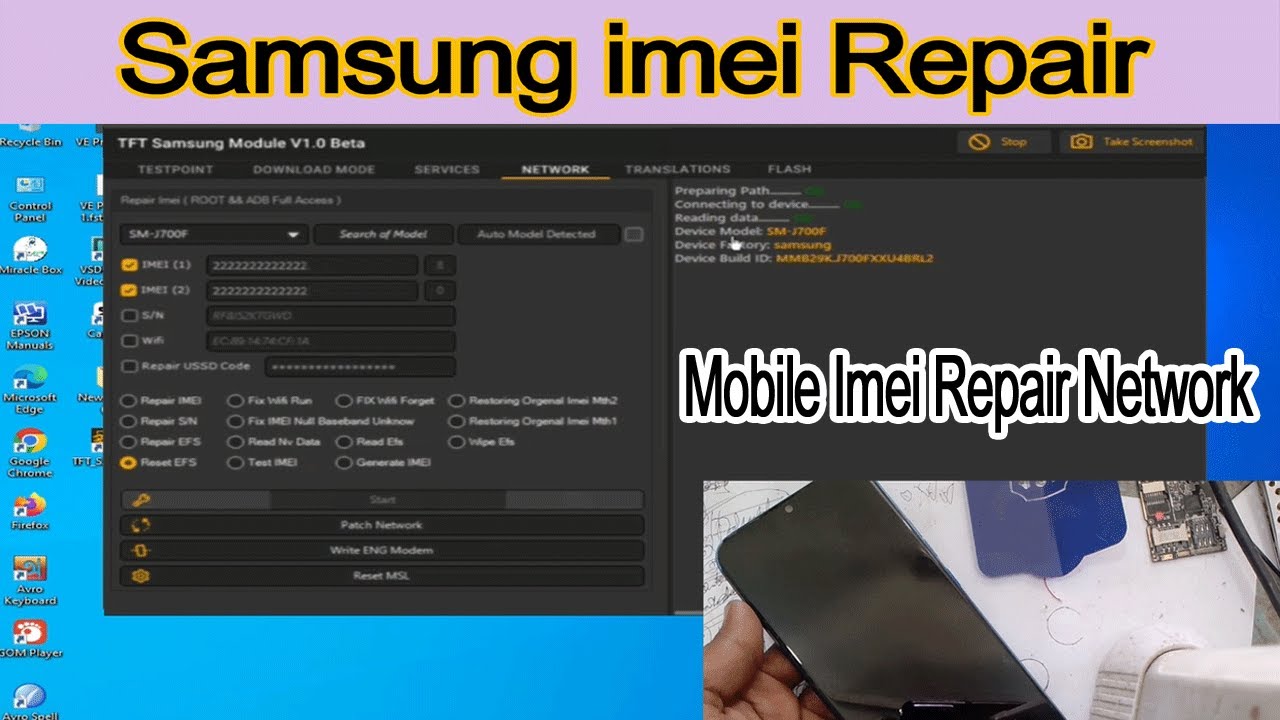 Samsung imei repair tool । Samsung imei repair tool without box ...