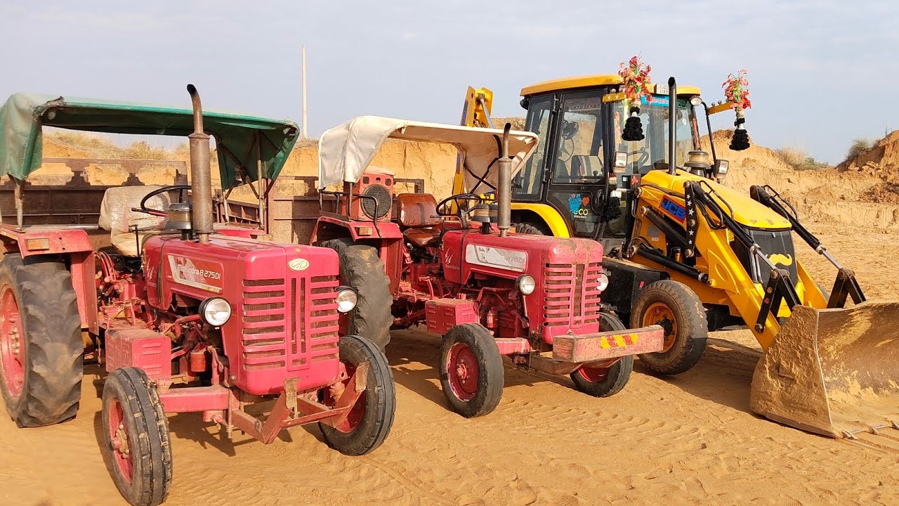 Jcb Machine Xpert Backhoe Loader Loding Mitti 2 Mahindra Tractor ...