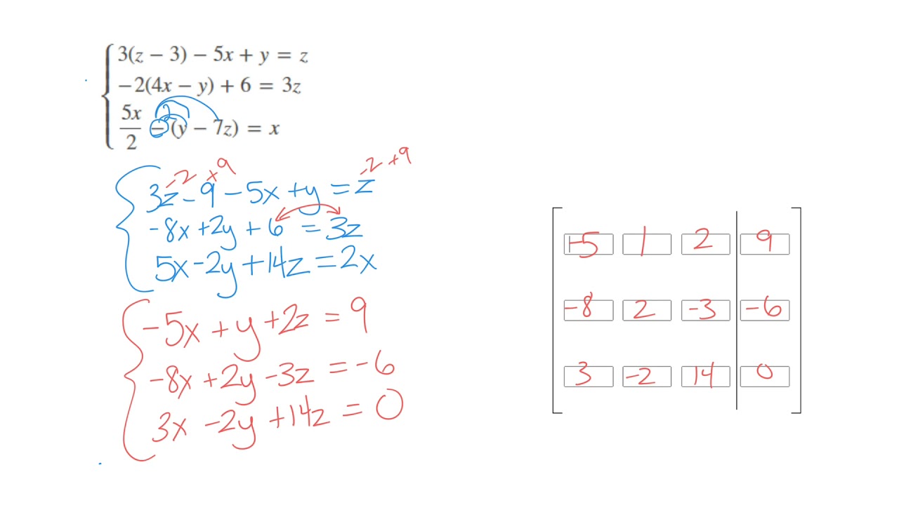 Hawkes 9-2 Matrix notation and Gauss elimination - YouTube