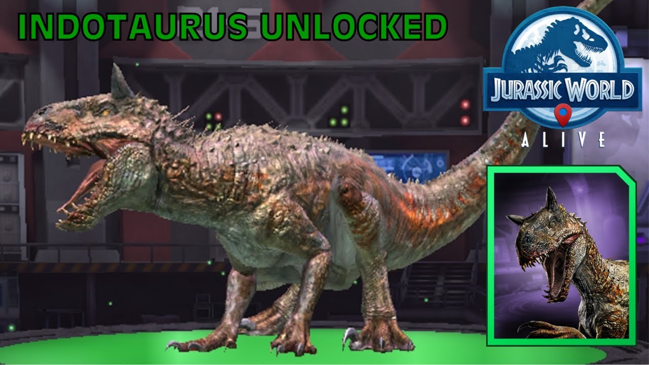 Indotaurus Unlocked - Jurassic World Alive - YouTube